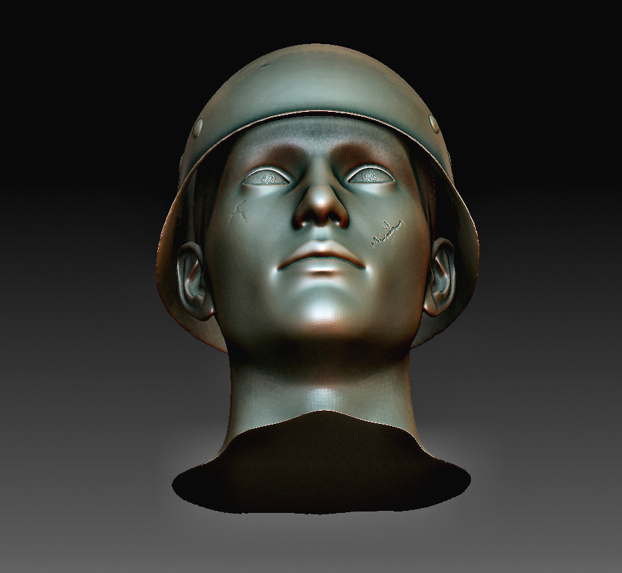 Fichier STL gratuit Tête de soldat allemand de la Seconde Guerre mondiale・Objet imprimable en 3D ...